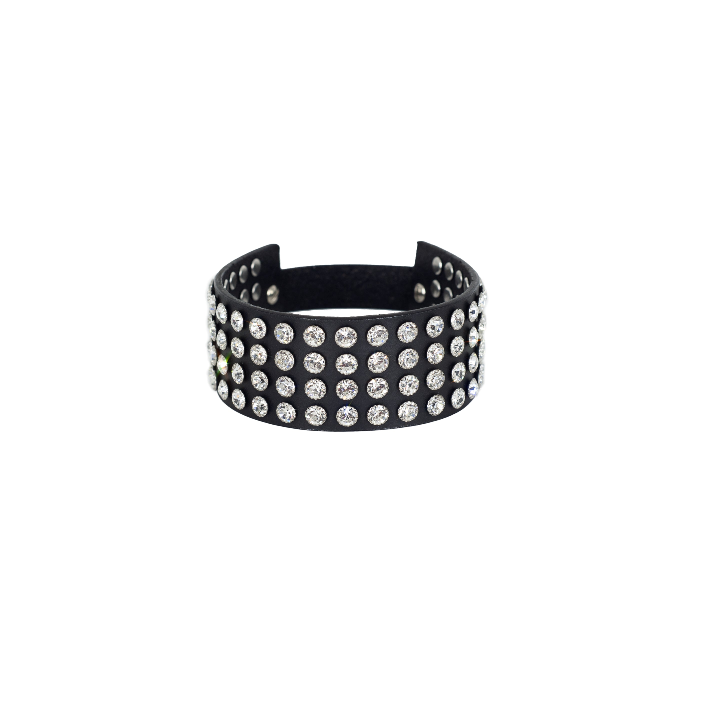 Damienne Women's lasered leather choker collar | 0770